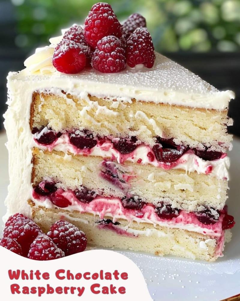 White Chocolate Raspberry Cake Recipe 🍰🍫🍇 • Neperos