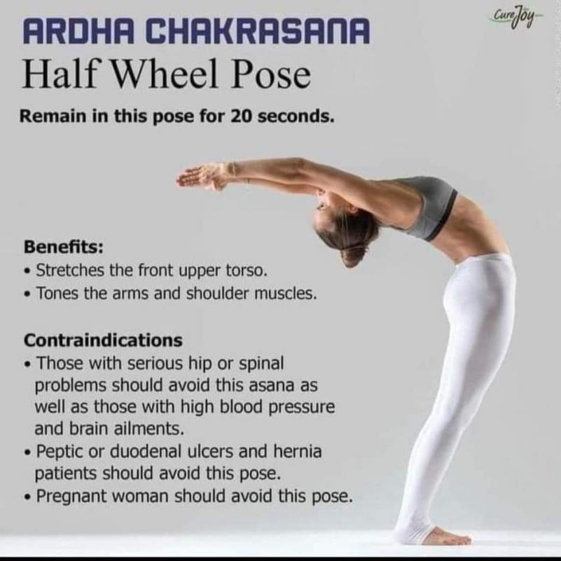 Half-Wheel Pose - Ardha Chakrasana • Neperos