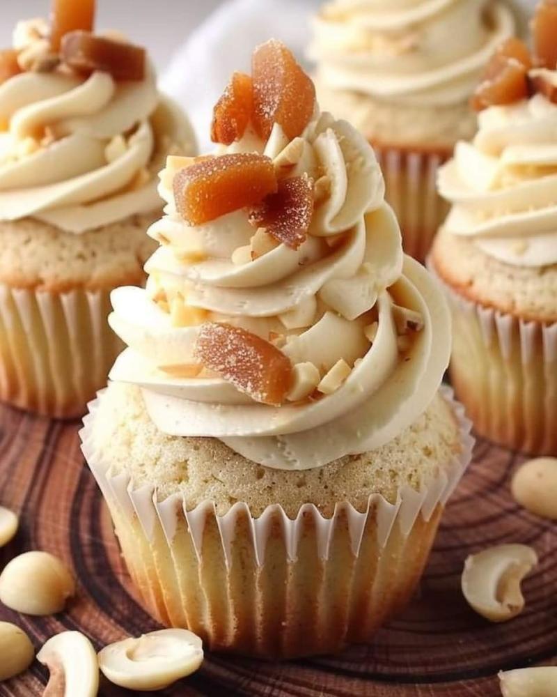 Bailey's Macadamia Brittle Cupcakes 🧁🥃 • Neperos