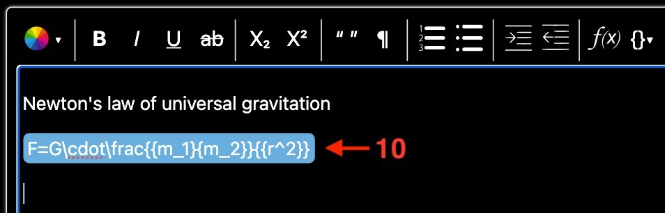 How to write mathematical equations using LaTeX in Neperos • Neperos