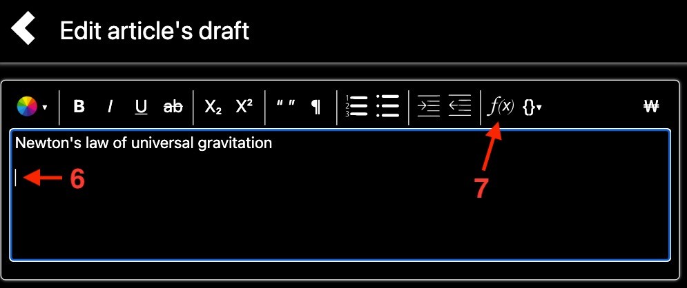 How to write mathematical equations using LaTeX in Neperos • Neperos