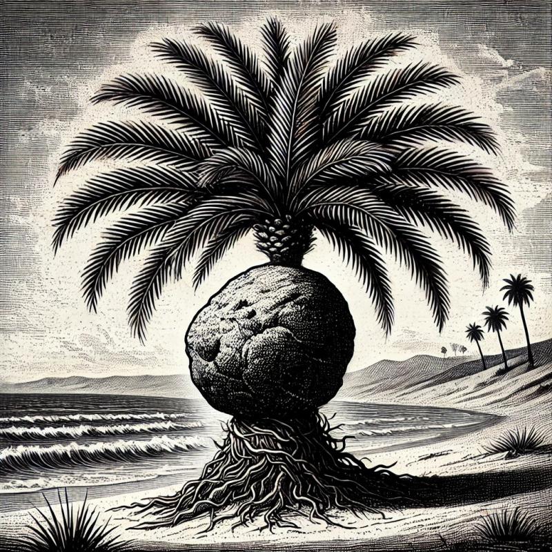 The Young-Stone Palm: A Tale of Resilience and Renewal • Neperos