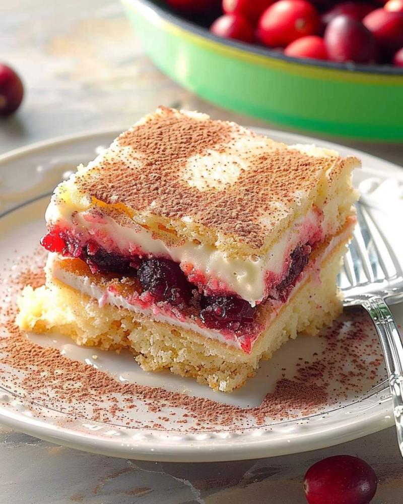 Cranberry Orange Tiramisu 🍊🍰 • Neperos