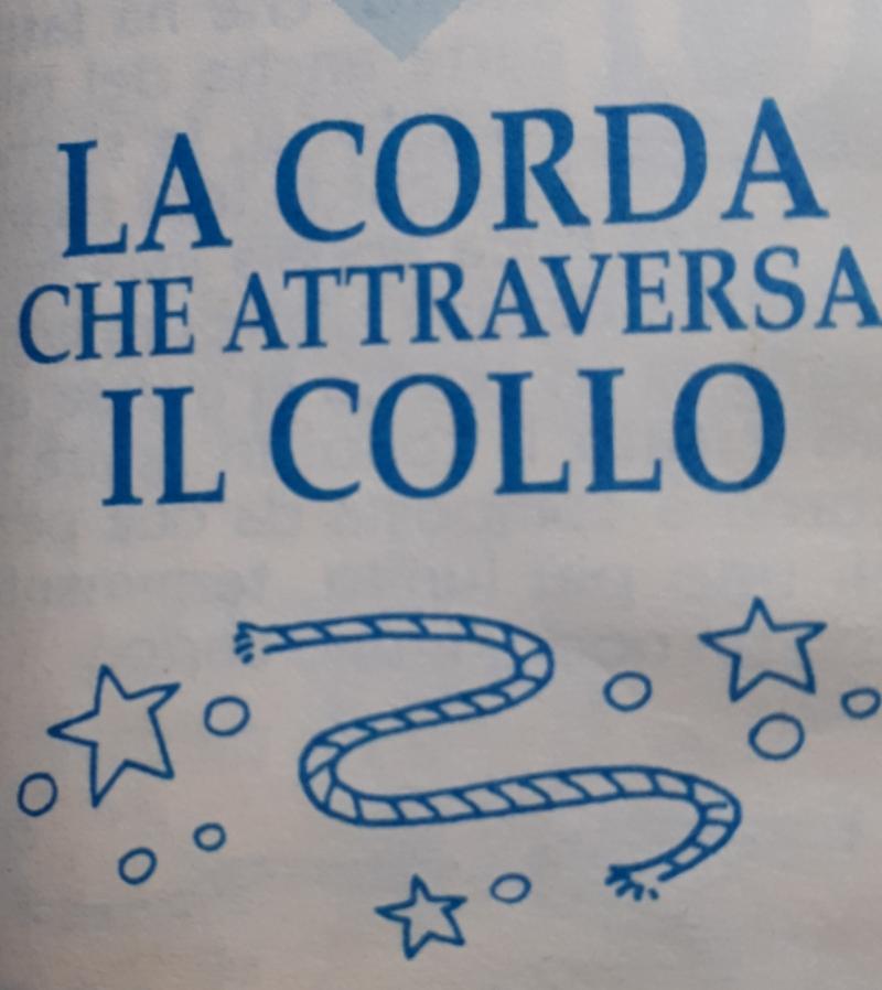 LA CORDA CHE ATTRAVERSA IL COLLO • Neperos