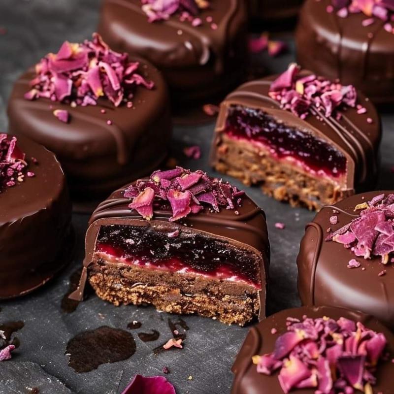 Chocolate-Enrobed Berry Gelee Delights • Neperos