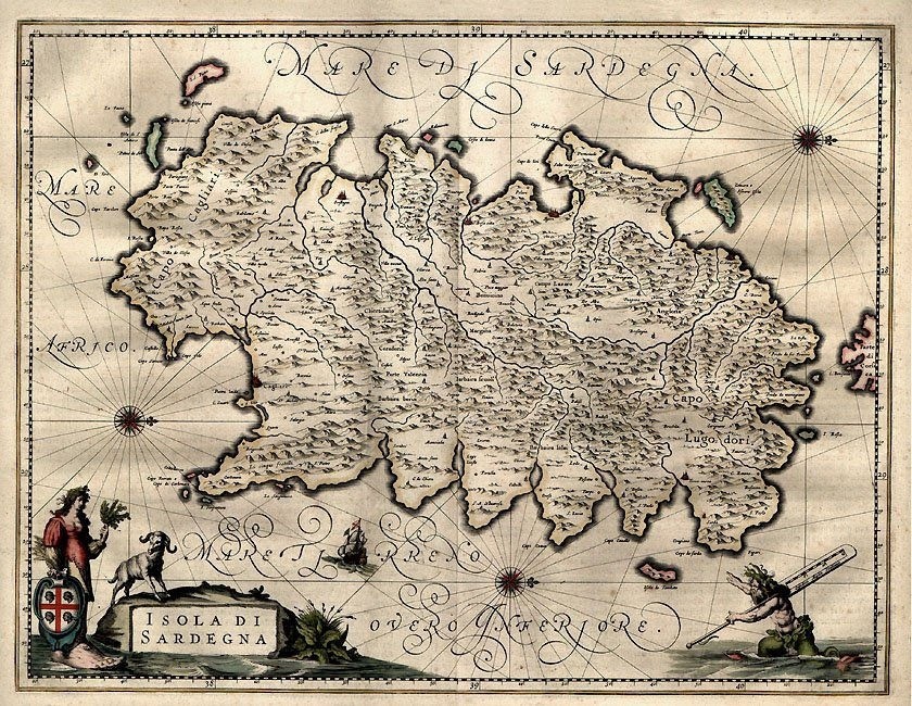 Ancient maps of Sardinia • Neperos