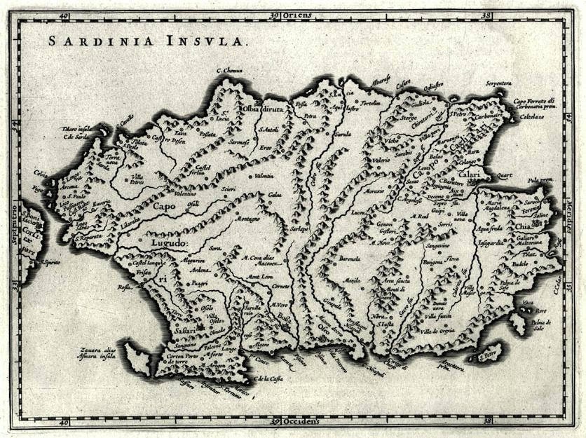 Ancient maps of Sardinia • Neperos