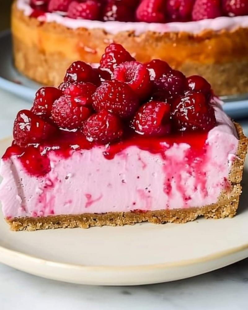Baked Raspberry Cheesecake dessert 😍🍰 • Neperos