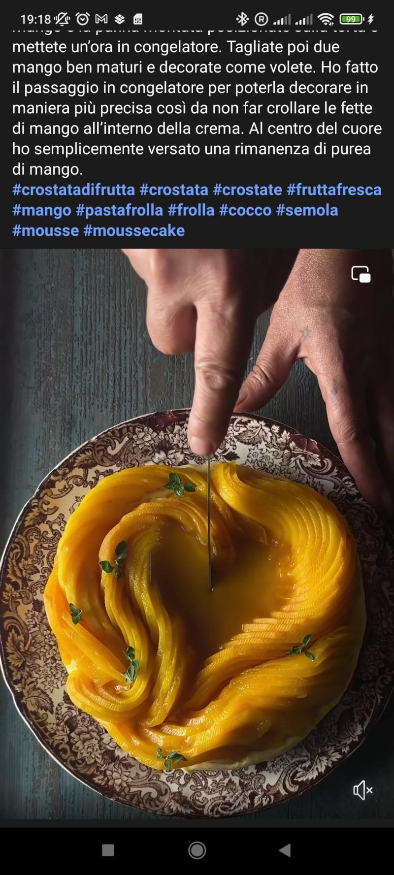 Crostata al mango • Neperos