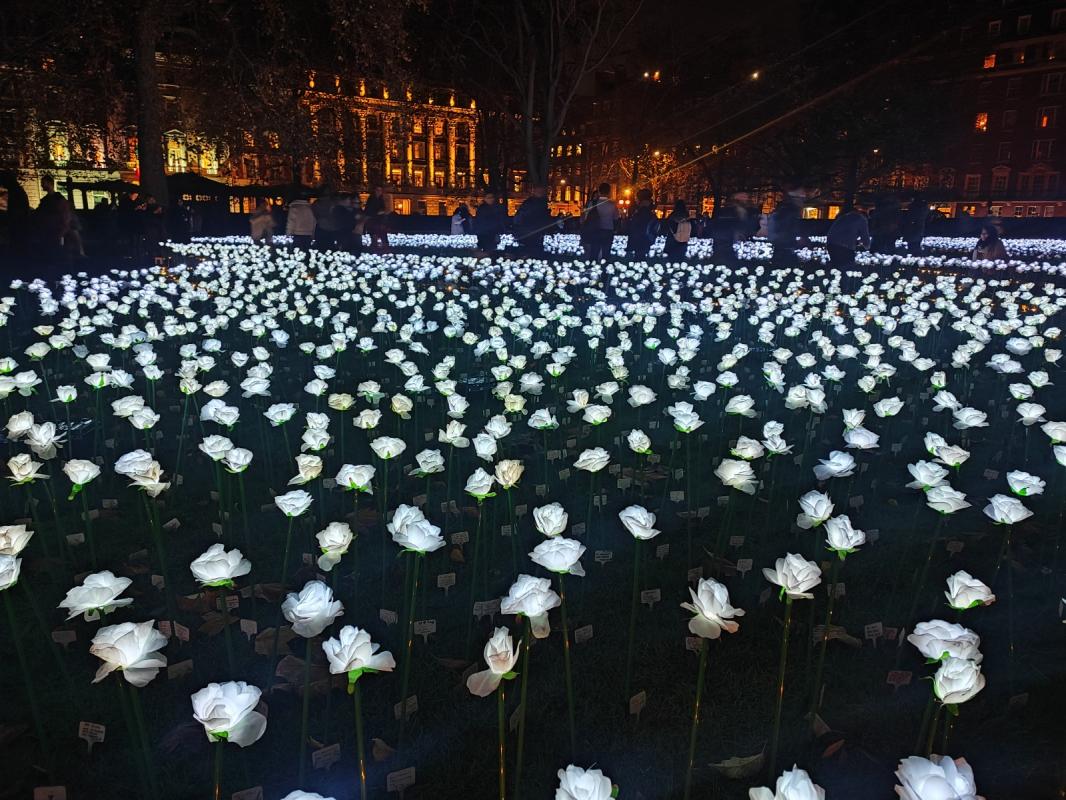 Ever after garden in Grosvenor Square London • Neperos