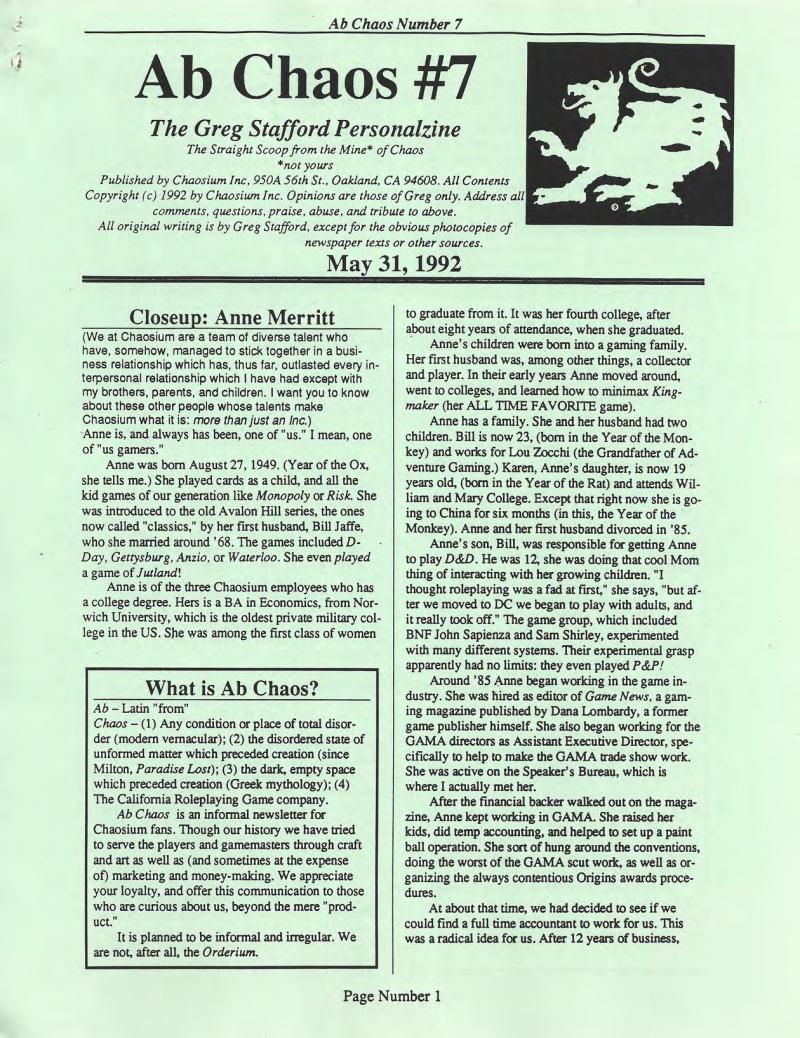 Ab Chaos #7 • Neperos