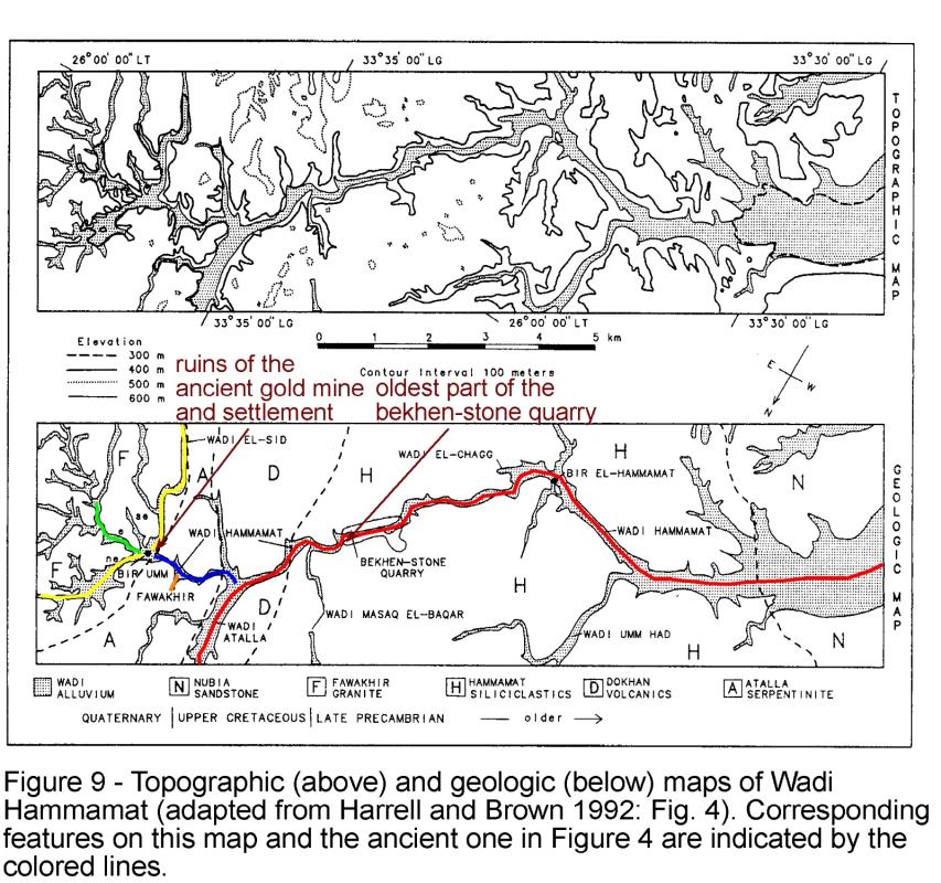 Turin papyrus map from ancient Egypt • Neperos