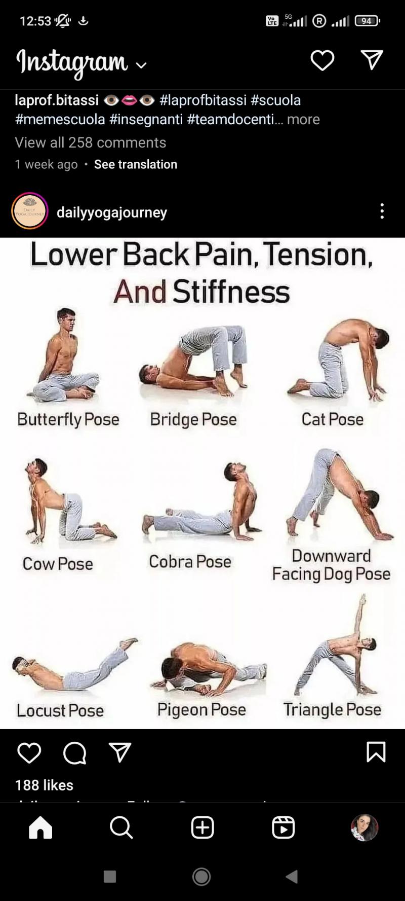 Yoga sup - lower back tension relies 02 • Neperos