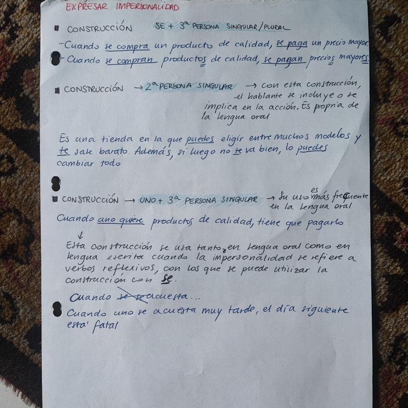 EXPRESAR IMPERSONALIDAD • Neperos